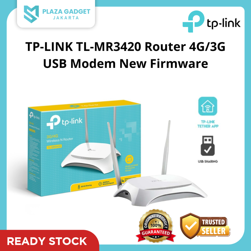 Jual TP-LINK TL-MR 3420 Router 4G/3G USB Modem NEW FIRMWARE TPLINK ...