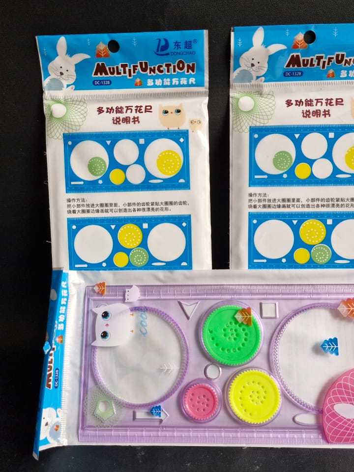 Jual Penggaris Rotary Pattern Bunga / Rotari Kembang / Spirograph ...
