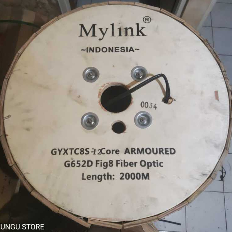 Jual Kabel Fiber Optic FIG8 Mylink 12 Core Armoured 2Km Kabel FIG 8 KU ...