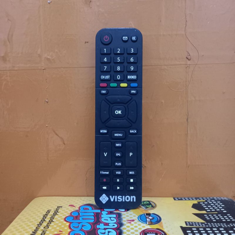 Jual REMOTE ORIGINAL TV MNC VISION | Shopee Indonesia