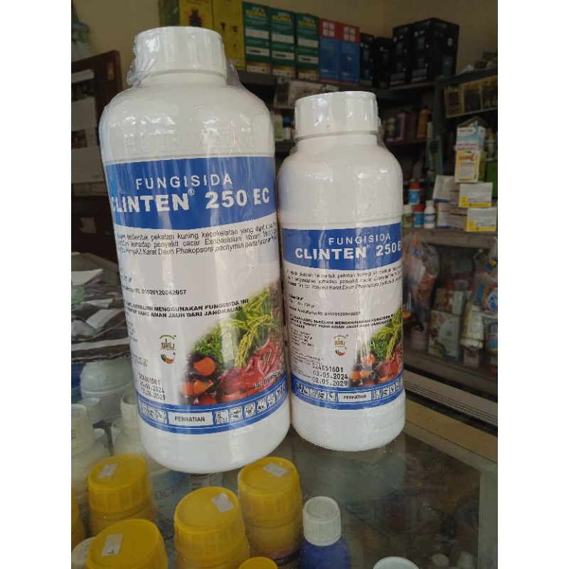 Jual fungisida sistemik CLINTEN 250 EC kemasan 250 ml, 500 ml dan 1 ...
