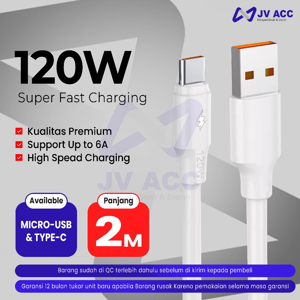 Jual NVN-KD25 NANVAN 120W KABEL DATA CHARGER FAST CHARGING MICRO USB / TYPE C 2 METER ALL TIPE ...