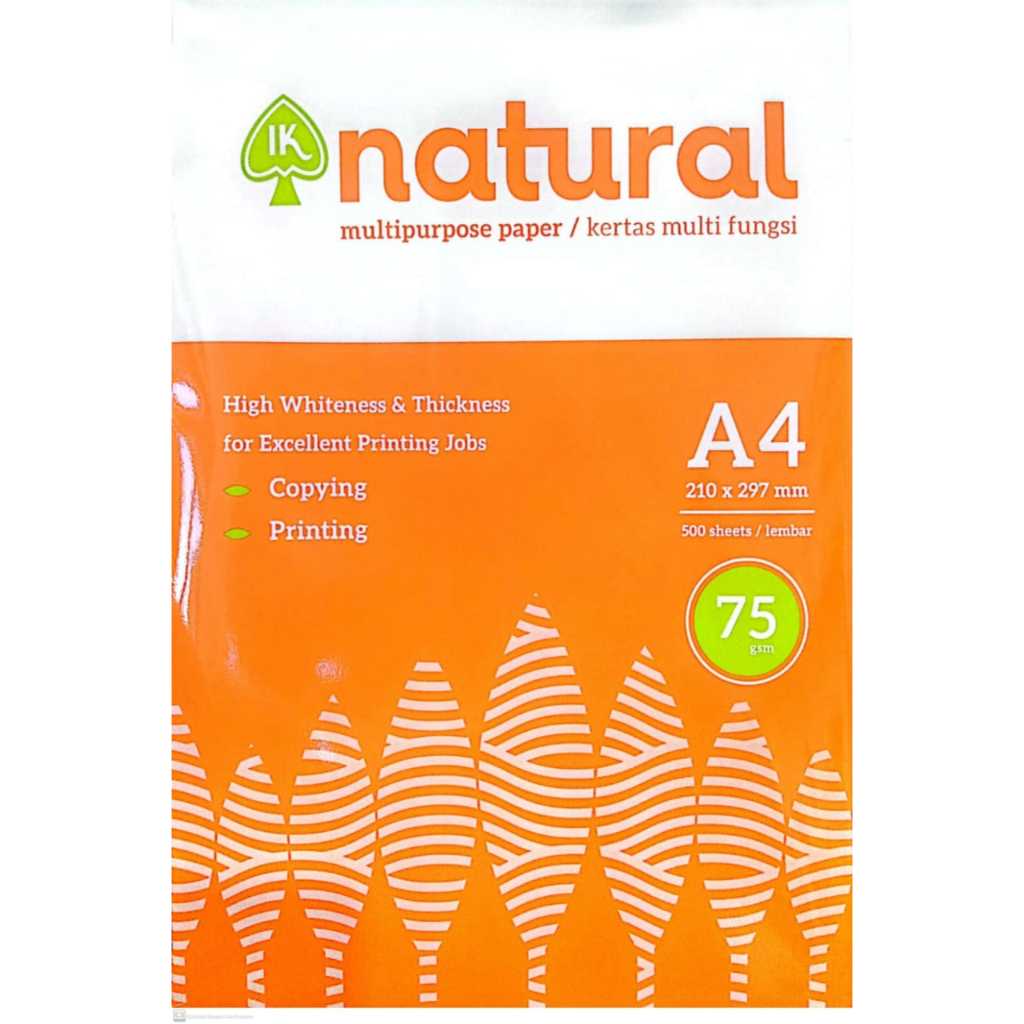 Jual Kertas HVS Natural A4 75 GSM / Kertas Fotocopy Natural A4 | Shopee Indonesia