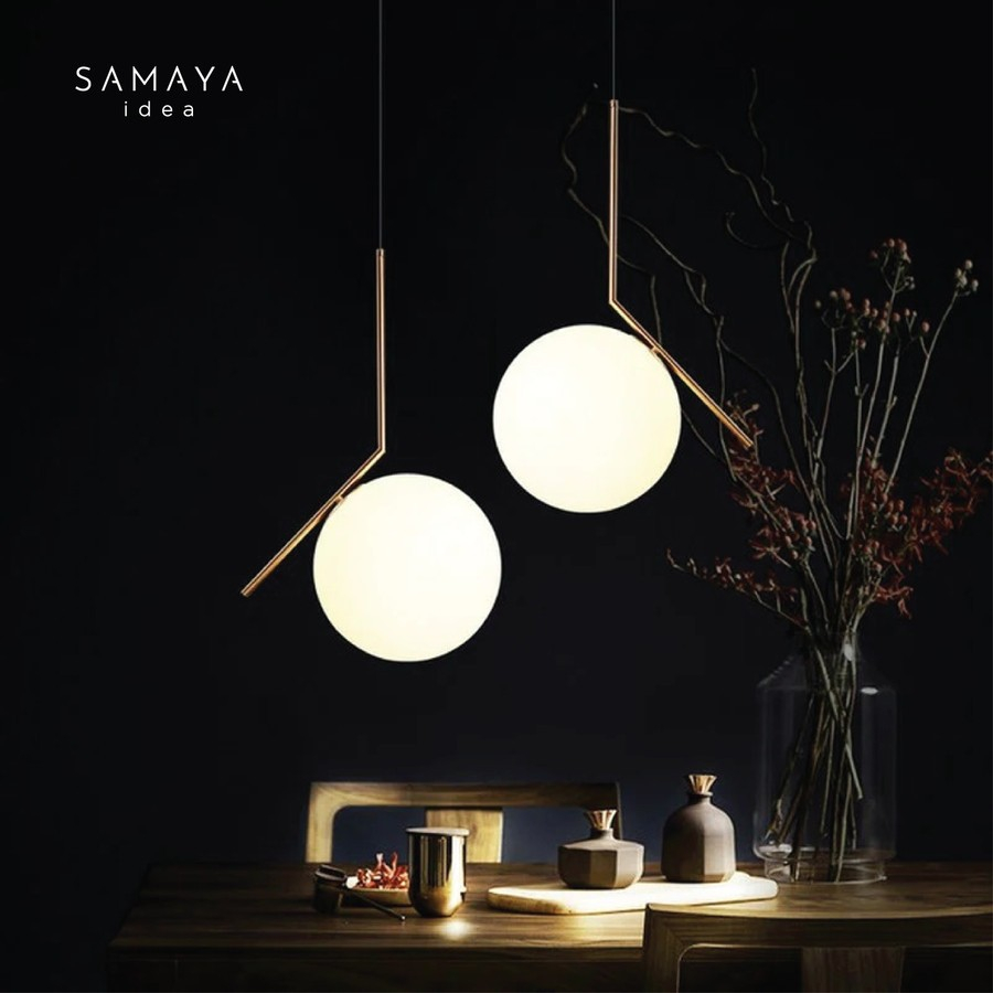 Jual Lampu Gantung Bentuk Bola | Lampu Gantung Aesthetic | LAMPU ...