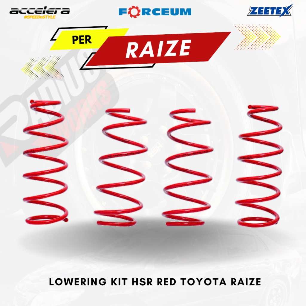 Jual lowering kit per ceper toyota raize 2021 pnp merk hsr | Shopee ...