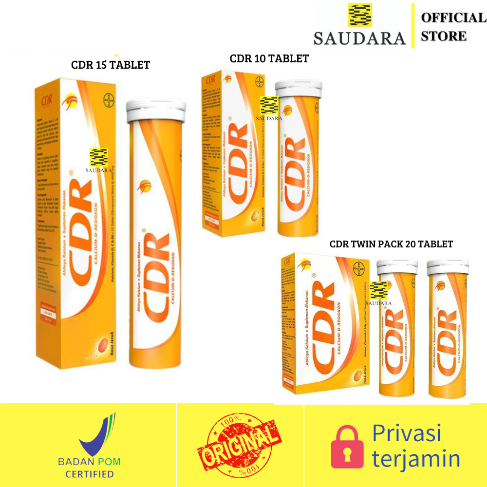 Jual CDR Calcium D Redoxon - Kalsium, Vitamin C | Shopee Indonesia