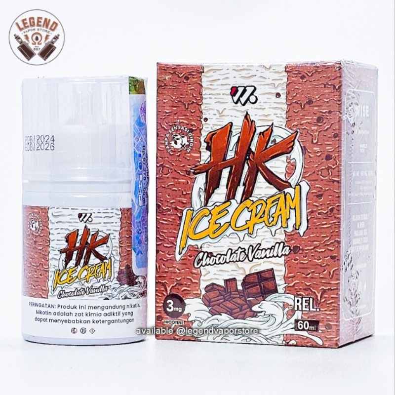 Jual FREEBASE - LIQUID HK Ice Cream Chocolate Vanilla 60ML 3MG 6MG ...