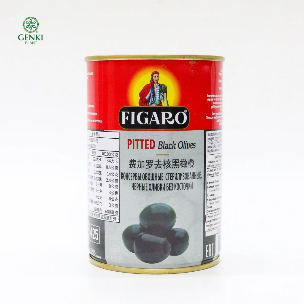 Jual Figaro Pitted Black Olives (Can) / Acar Buah Zaitun - 400 g | Shopee Indonesia
