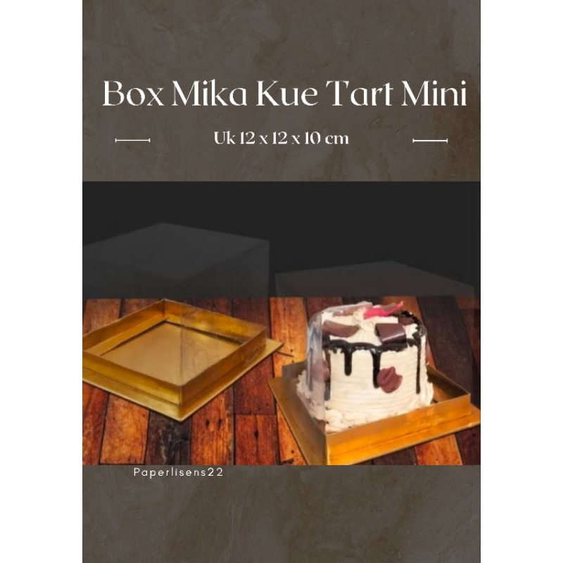 Jual Box Mika Mini Tart / Box mika souvernir/ box Mika Roti Tart / Box ...