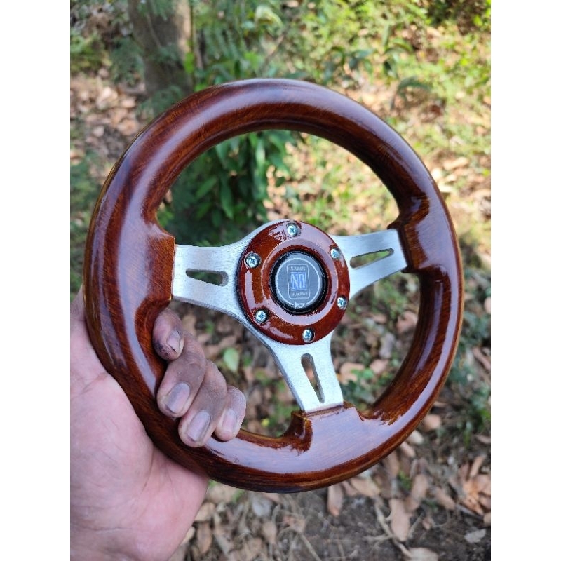 Jual Setir mobil racing kayu size 8 in/ 10 in/ 12 in/ 13 in/ 14 in/ 15 ...