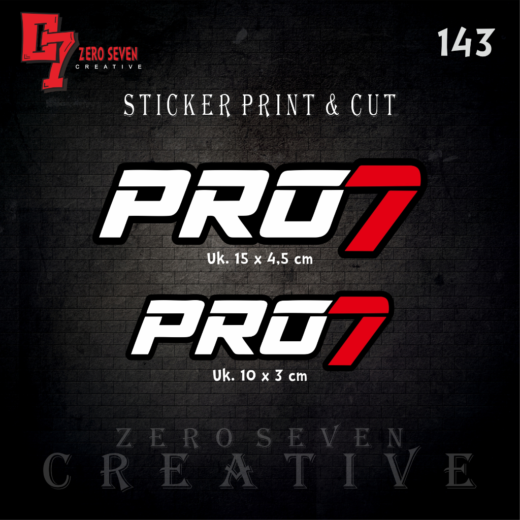 Jual STIKER PRO 7 / RACING / STIKER MOTOR / AESTHETIC / VYNIL / ANTI ...