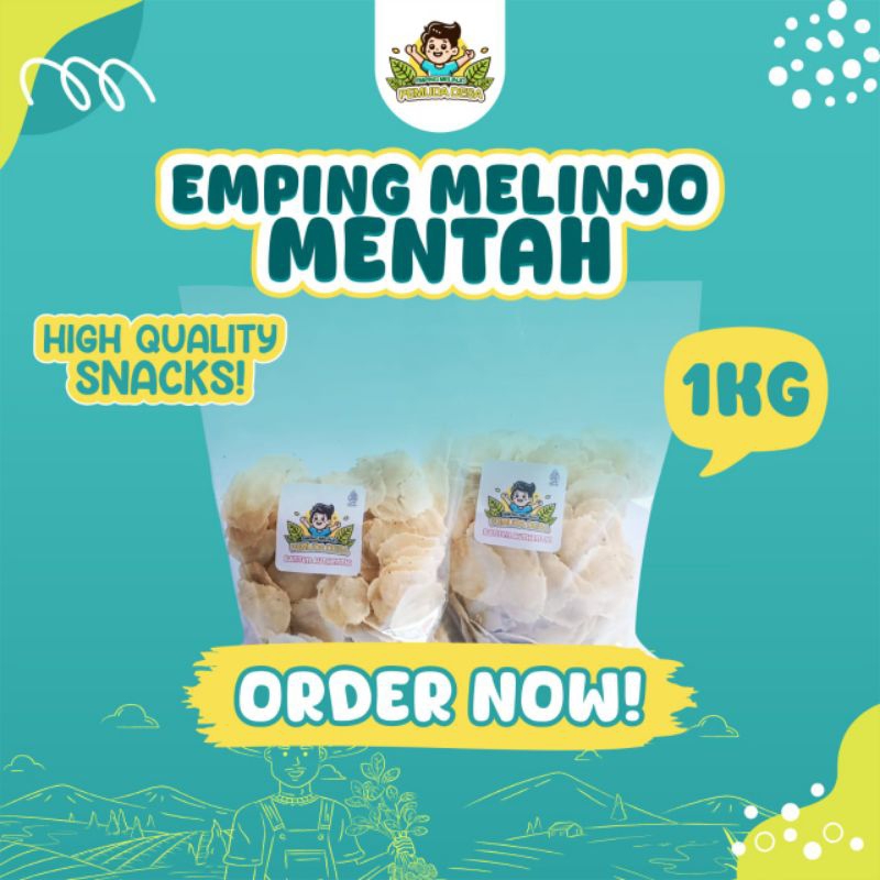 Jual Emping Melinjo Mentah Original, Khas Banten 1 Kg - Kualitas ...