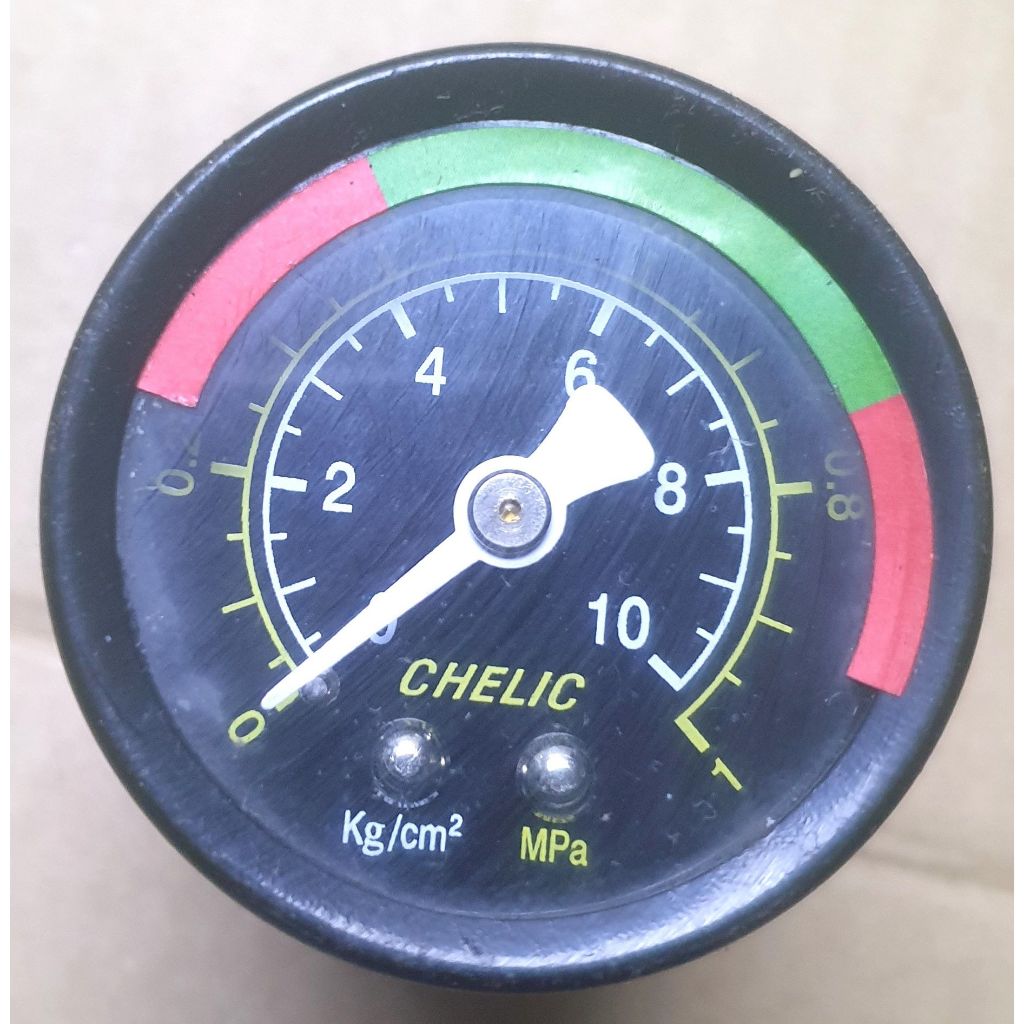 Jual CHELIC PRESSURE GAUGE CENTER BACK TYPE PG-10AP | Shopee Indonesia