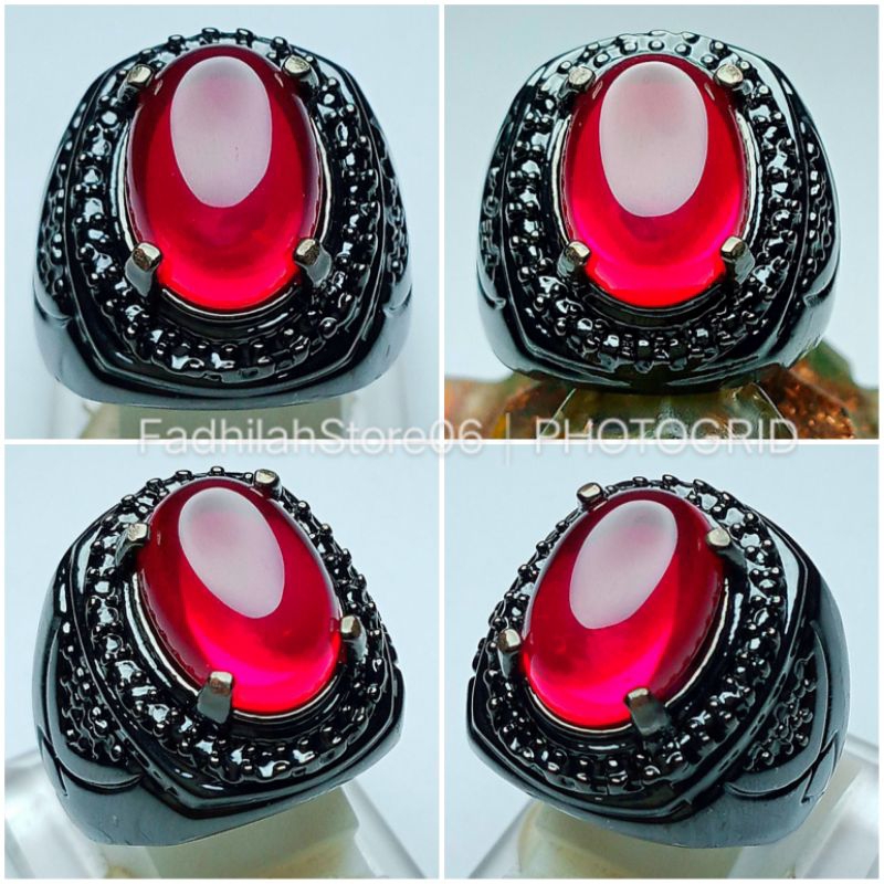 Jual Batu akik natural red baron chalcedoni ring hitam | Shopee Indonesia