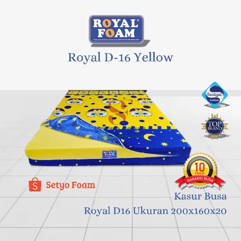 Jual Kasur Busa Ukuran 200x160 tebal 20 cm Royal Ukuran No 2 Garansi 10 ...