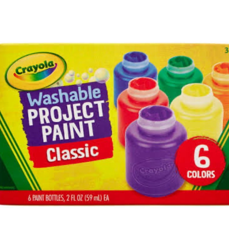 Jual Crayola Washable Fingerpaint Finger Kids Paint Classic Colors ...