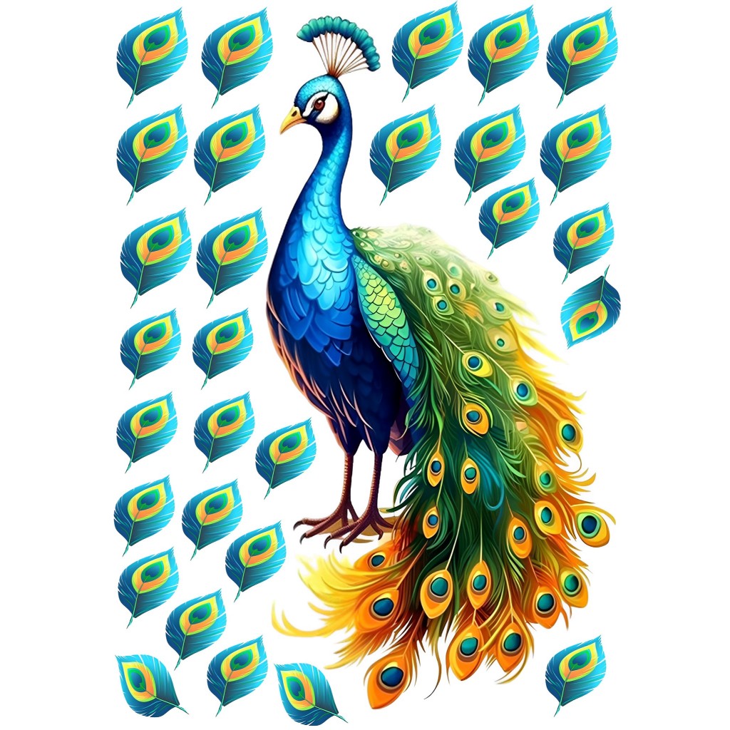 Jual BURUNG MERAK / Topper Buket Uang / Printable Burung Merak / Hiasan ...