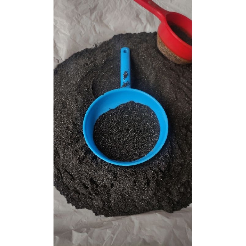 Jual pasir hitam / pasir besi / pasir magnet halus 1kg buat isi dumble ...