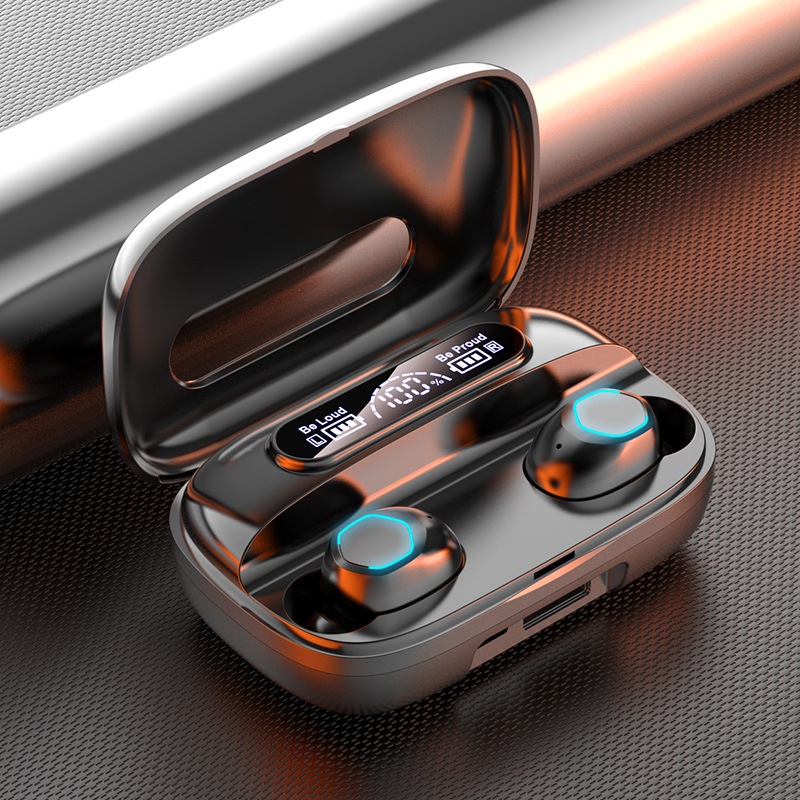 Jual TWS M9 - Wireless earphone bluetooth led power display | Shopee ...