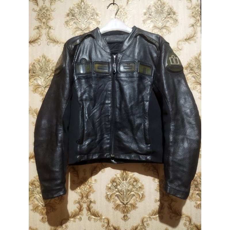 Jual jaket rider accelerant Icon⭐ Rare ⭐kulit asli perforated biker⭐ ...