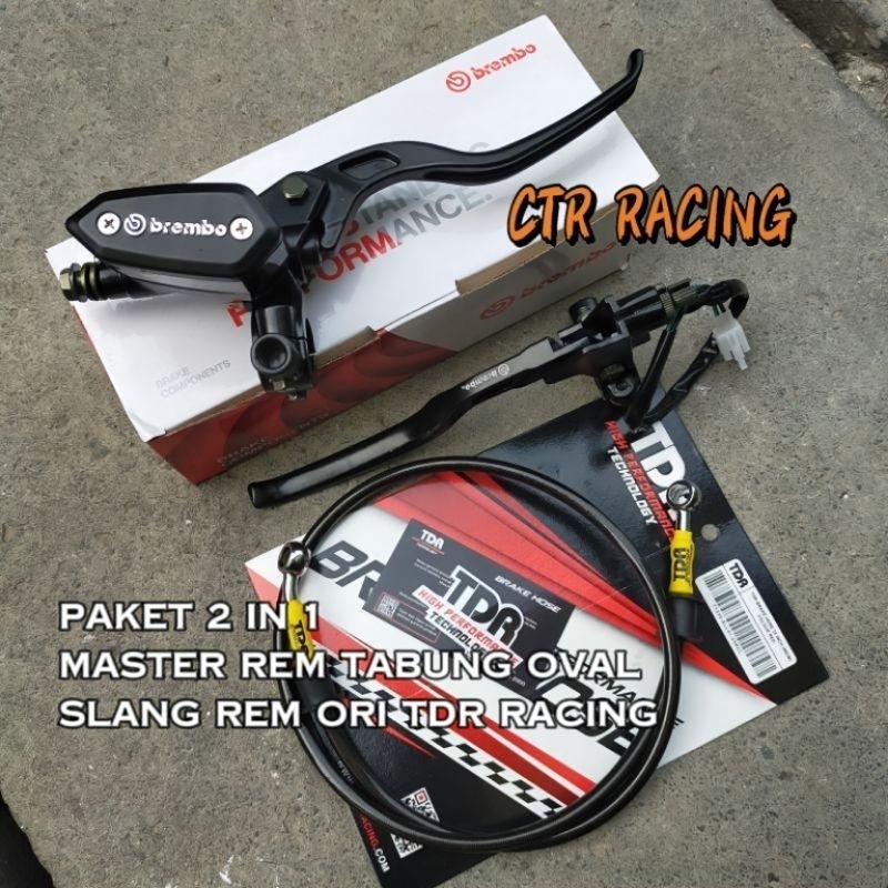 Jual Promo paket master rem oval 1set plus Selang rem depan Original ...