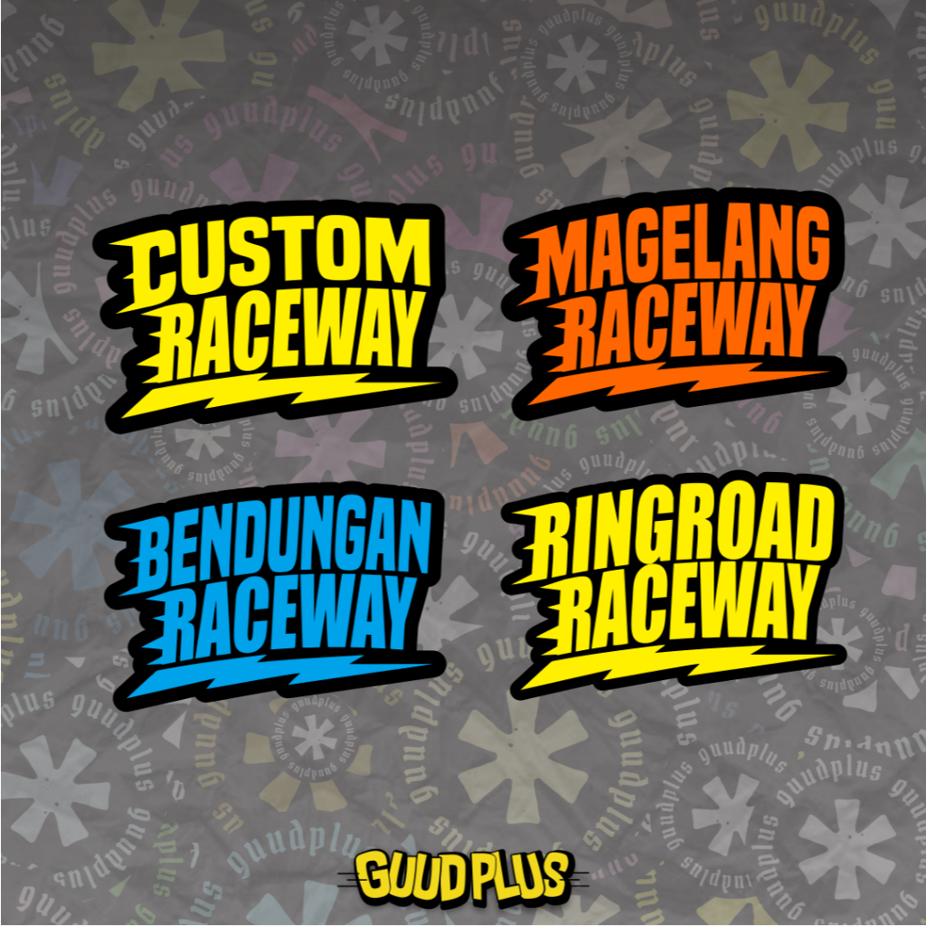 Jual Stiker custom balap Sticker Raceway custom kata kata daerah Racing ...