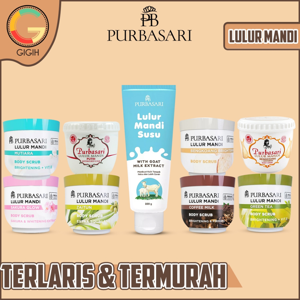 Jual PURBASARI LULUR MANDI / BODY SCRUB EXTRACT WHITENING ( READY SEMUA ...