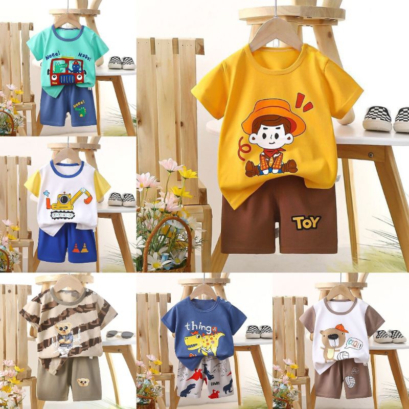 Jual SETELAN KAOS ANAK ANAK /SETELAN ANAK ANAK PREMIUM/SET ANAK UMUR 0 ...