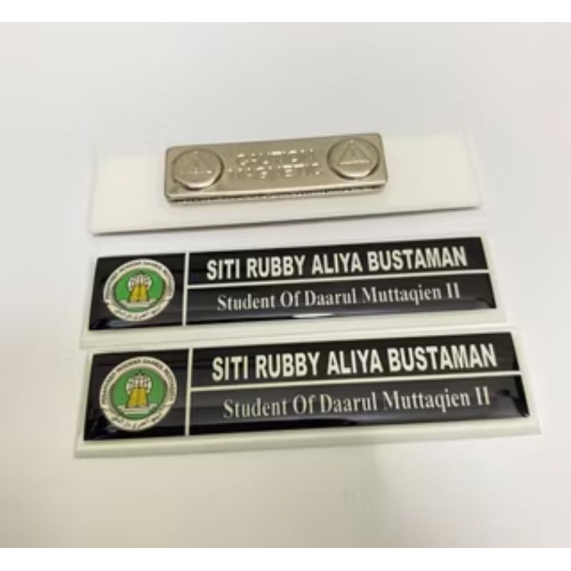 Jual name tag pdh couting l name tag pdh couting + logo & gelar ...