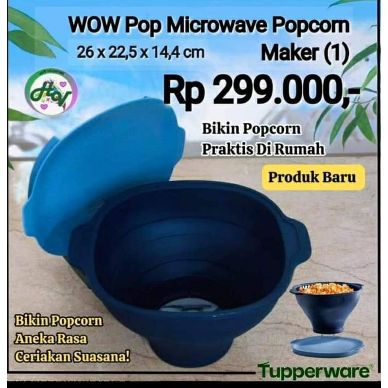 Jual TUPPERWARE Wow Pop Microwave Popcorn Maker 1 buah | Shopee Indonesia