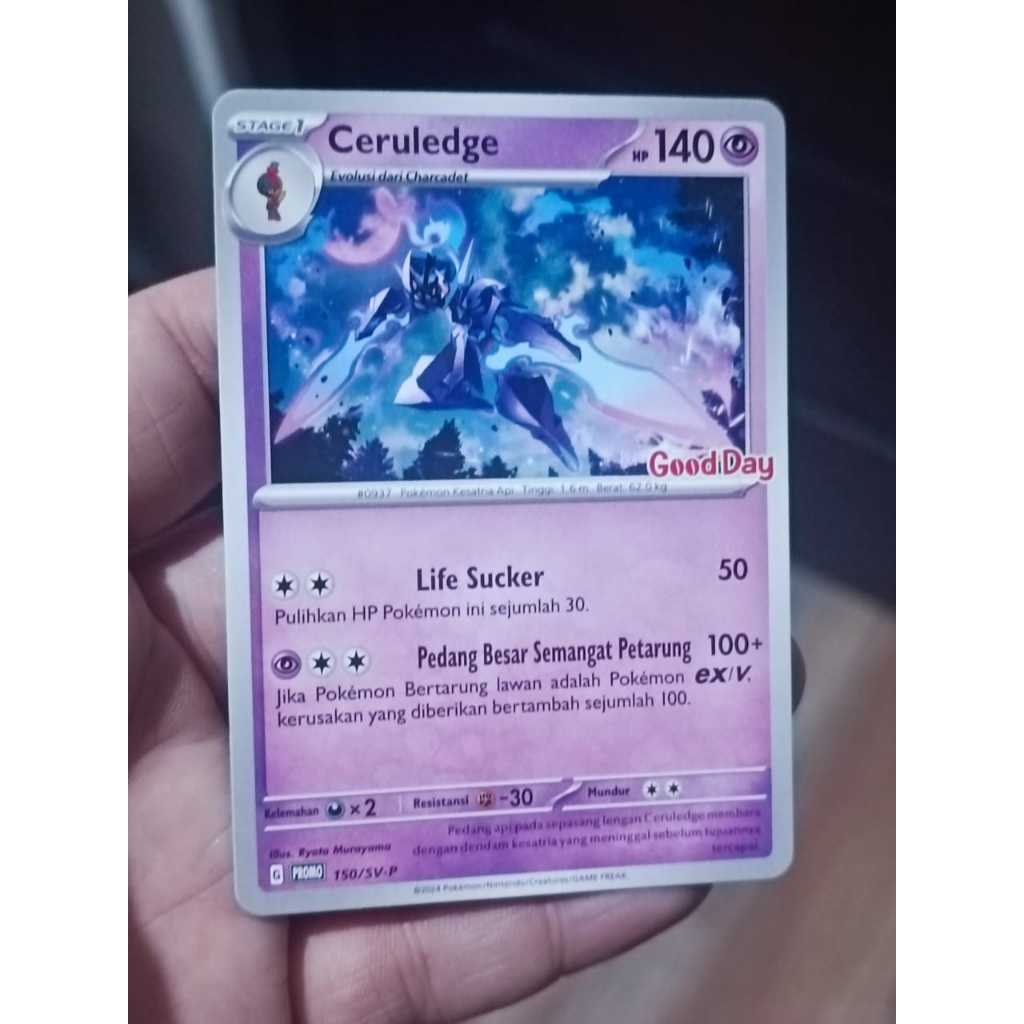 Jual Ceruledge Promo 150/SV-P Seri Kopi Good Day Kartu TCG Pokemon ...