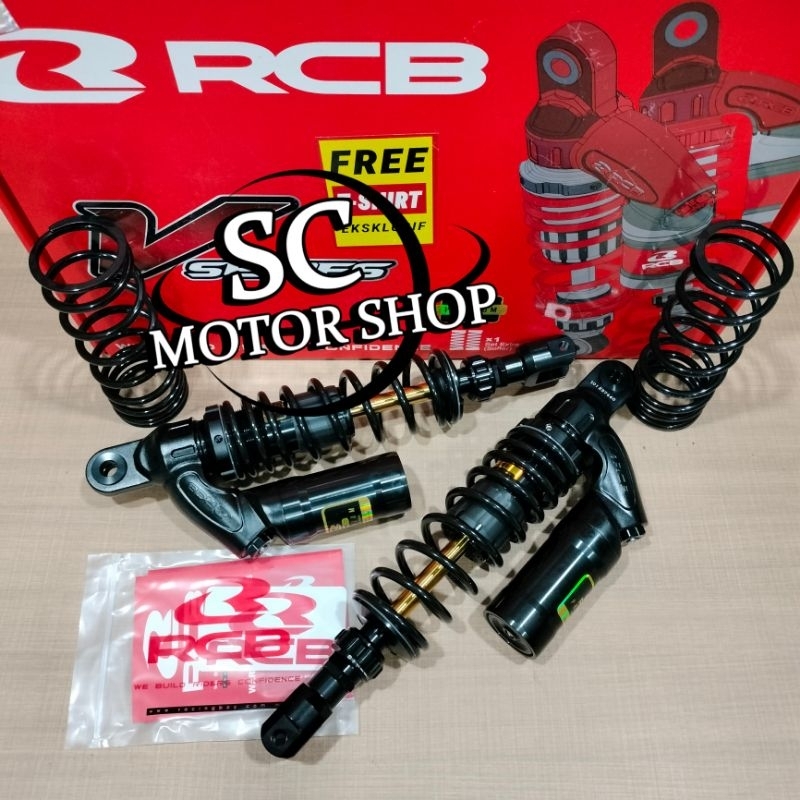Jual Shock RCB premium VD black series 360mm click rebound adv 150 - pcx 160 | Shopee Indonesia