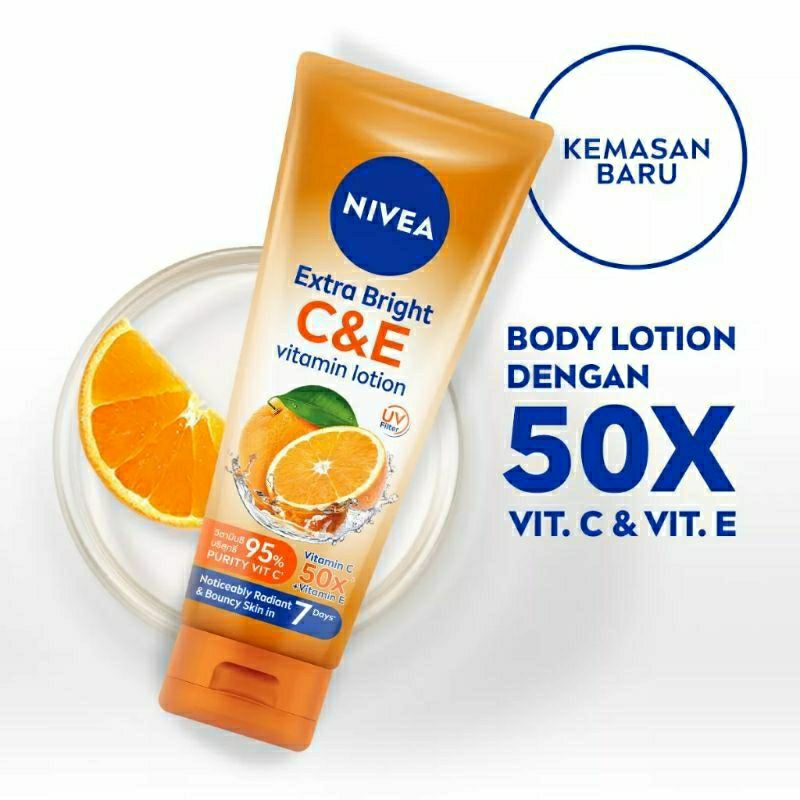 Jual Nivea extra bright C&E vitamin lotion 320ml | Shopee Indonesia