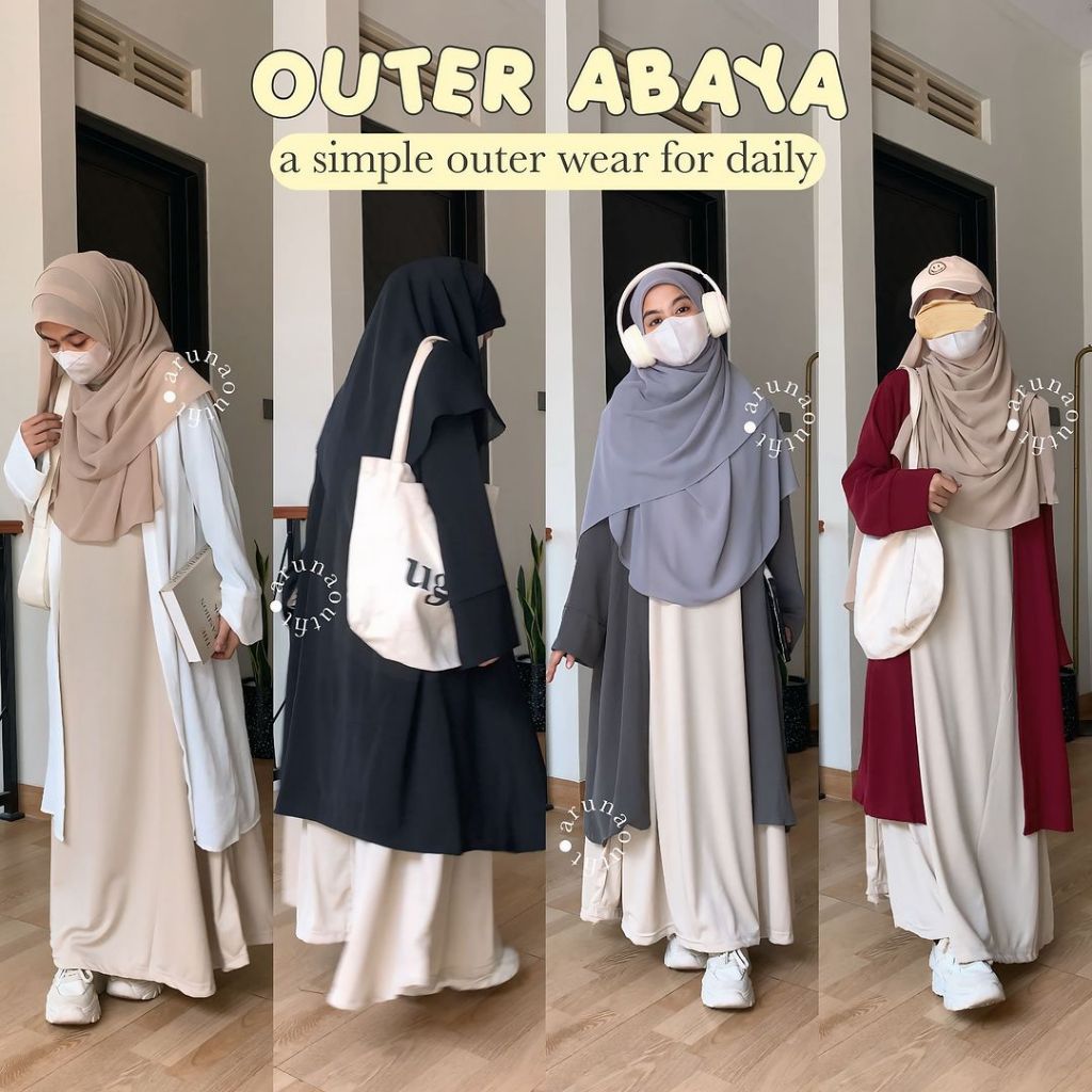 Jual OUTER ABAYA BY ARUNAOUTFIT | Shopee Indonesia