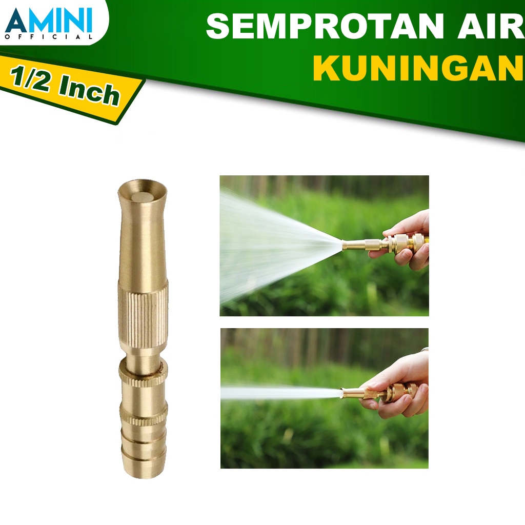 Jual AMINI Nozzle Kuningan Spray Kencang Alat Cuci Motor Cuci Mobil ...