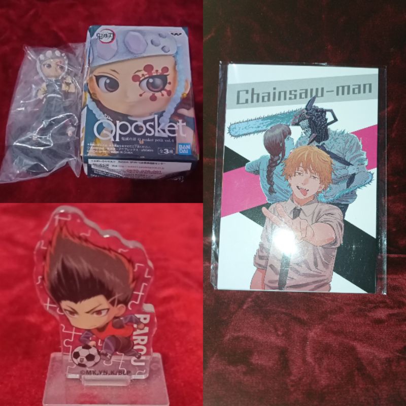 Jual Merch anime postcard chainsaw man Standee barou Qposket tengen ...