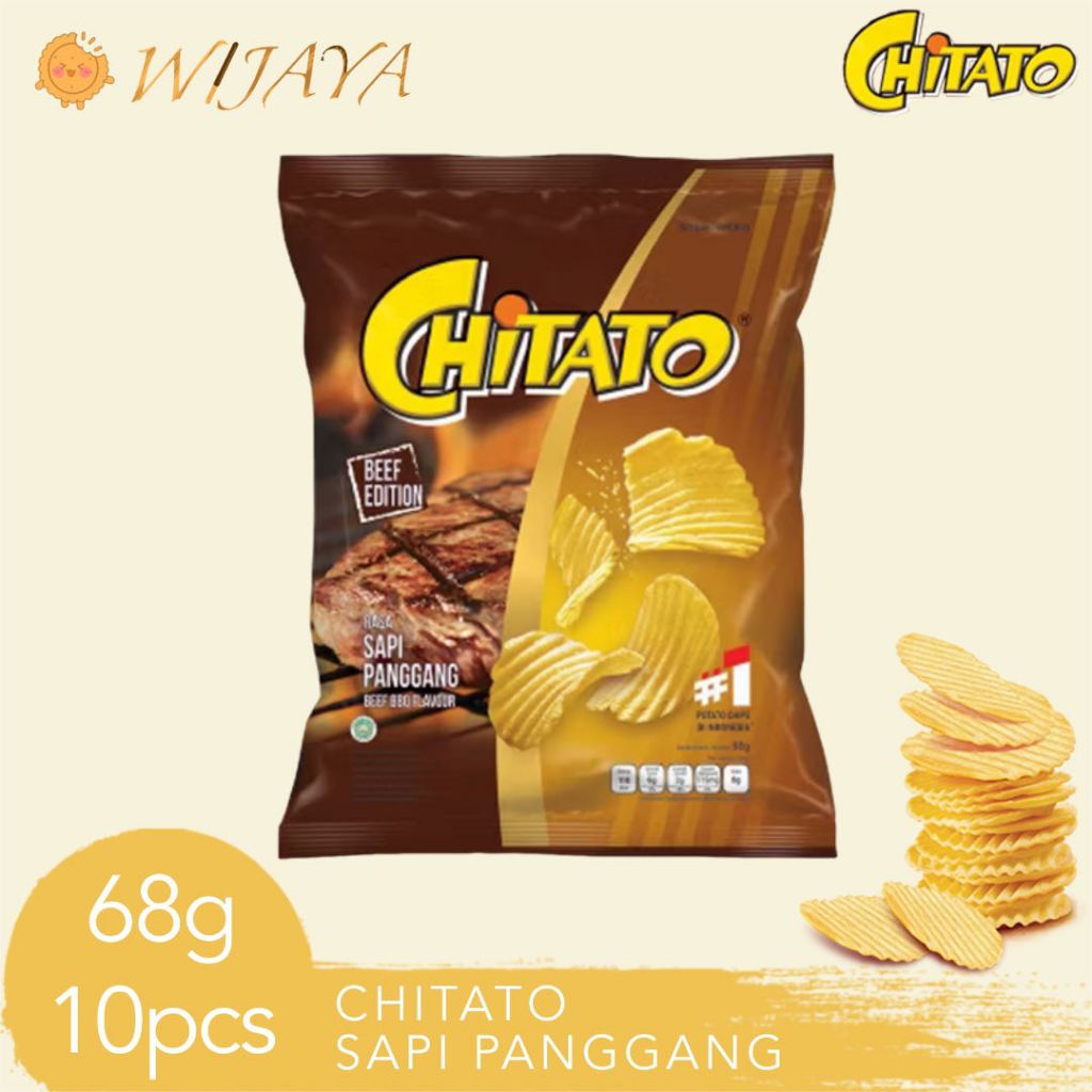 Jual Keripik kentang chitato rasa daging sapi panggang 68g | Shopee ...