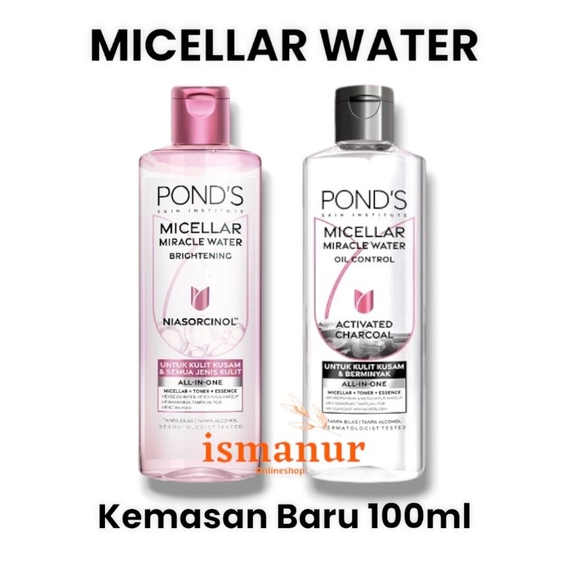 Jual PONDS Micellar Water 100ml (Kemasan Baru) | Shopee Indonesia