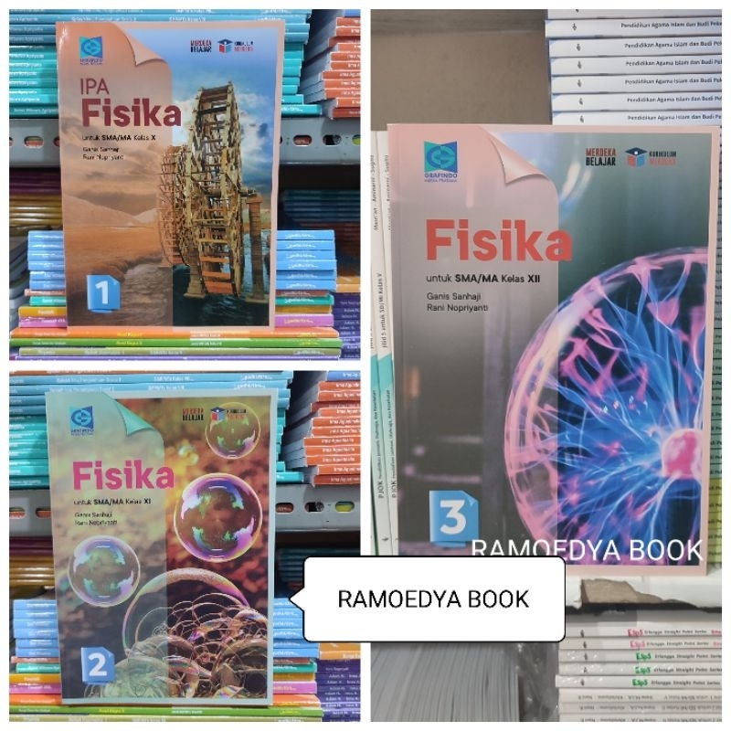 Jual Buku FISIKA SMA/MA kelas 10,11,12 Kurikulum Merdeka Grafindo | Shopee Indonesia
