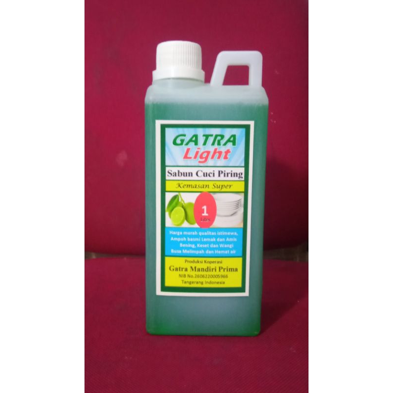 Jual GATRA Light, Sabun Cuci piring "Super" kemasan @1Liter | Shopee ...