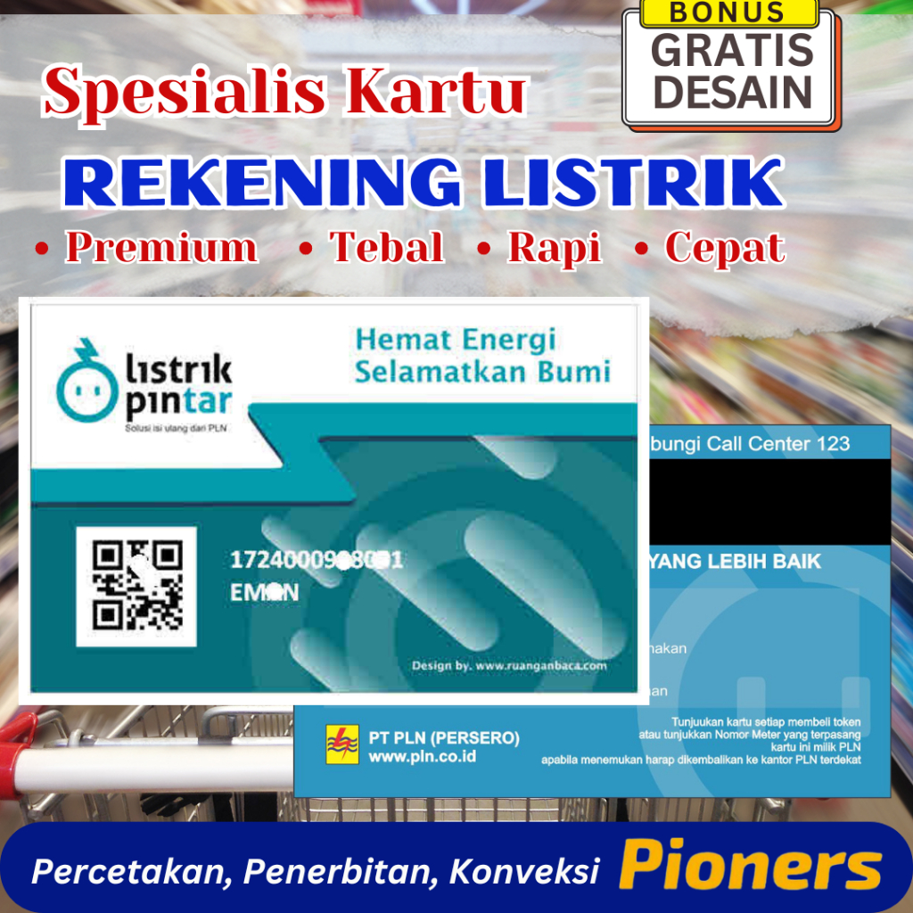 Jual JASA CETAK KARTU REKENING LISTRIK | Shopee Indonesia