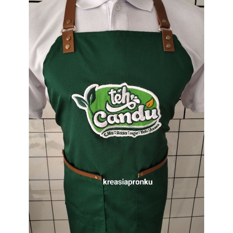 Jual Apron Custom Barista (Free Bordir LOGO) Terlaris | Shopee Indonesia