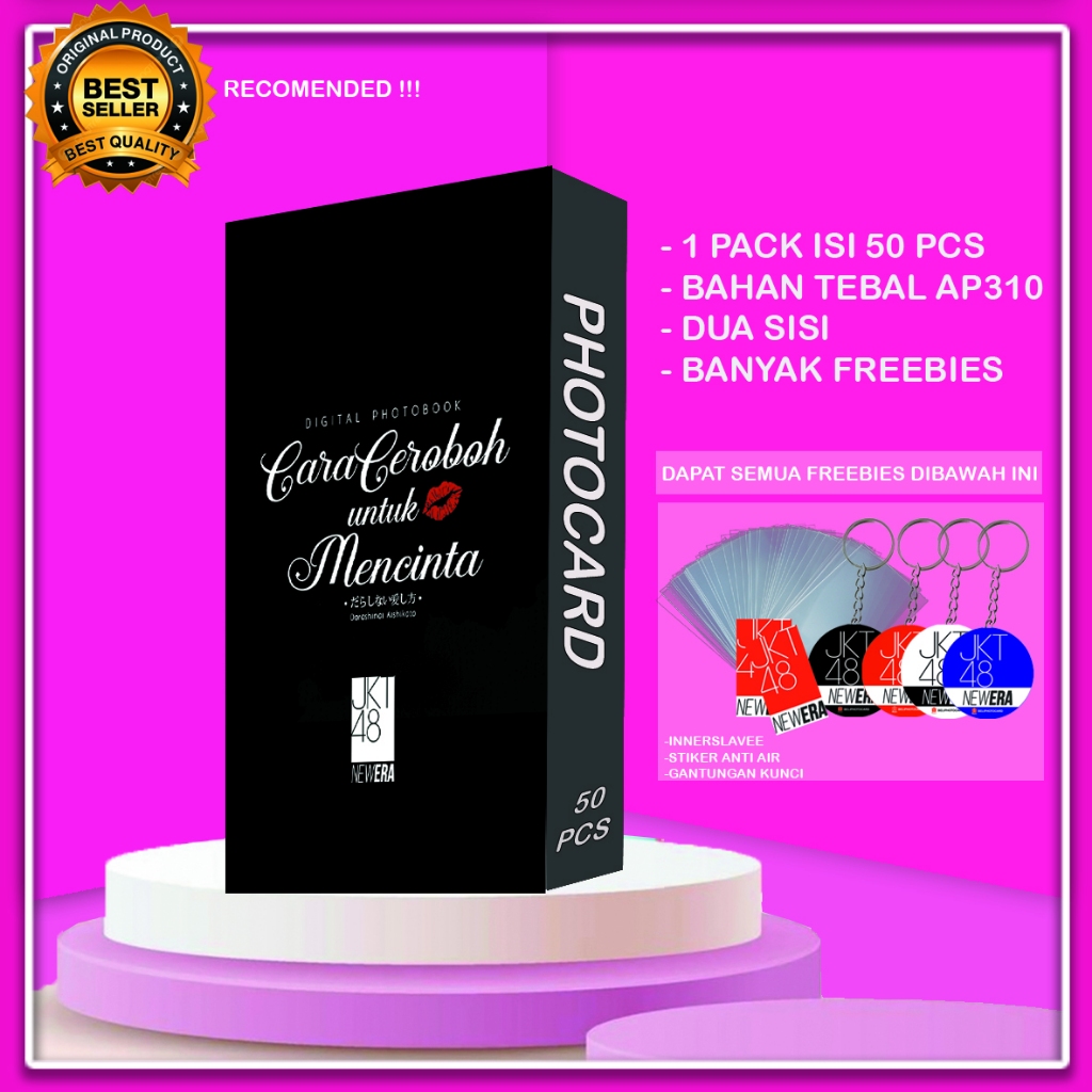 Jual Photocard edisi DARASHINAI AISHIKATA JKT48 Unofficial / Fanmade PREMIUM 50 PCS (2 Sisi ...