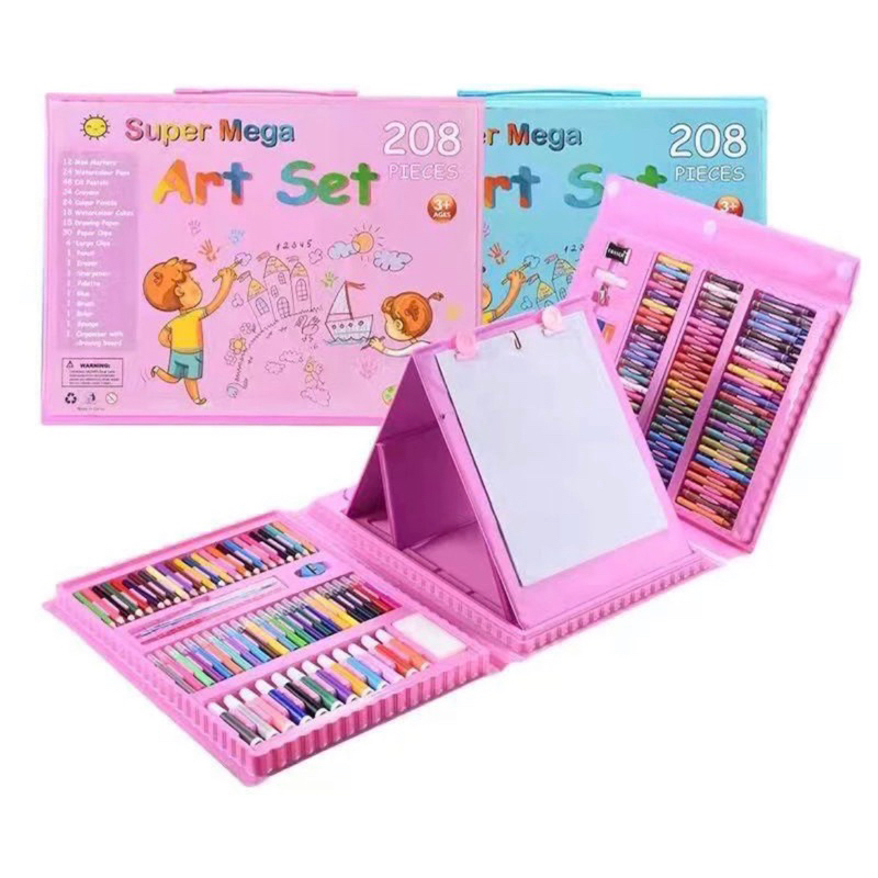 Jual crayon set anak 208 pc -CRAYON 208 / Crayon Pensil Warna Art Set ...