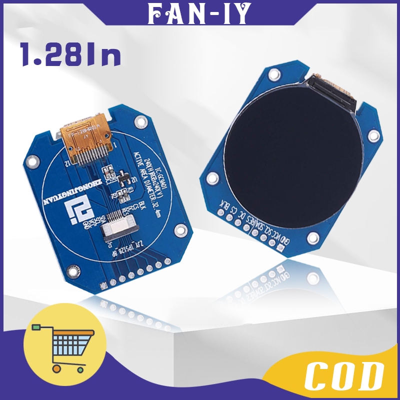 Jual 1.28 Inch Layar Tft Bulat Lcd Display Module Layar Tft Bulat Gc9a01 240x240 | Shopee Indonesia