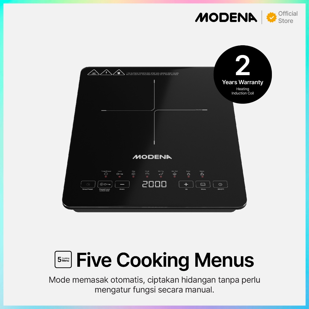 Jual MODENA Portable Induction - PI 1311 RGBK | Shopee Indonesia