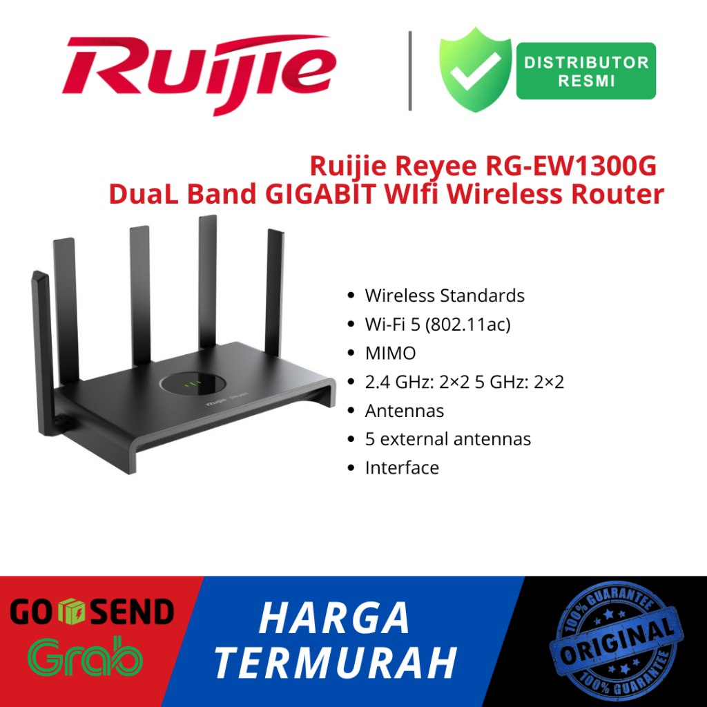 Jual RUIJIE REYEE RG-EW1300G DuaL Band GIGABIT WIfi Wireless Router ...