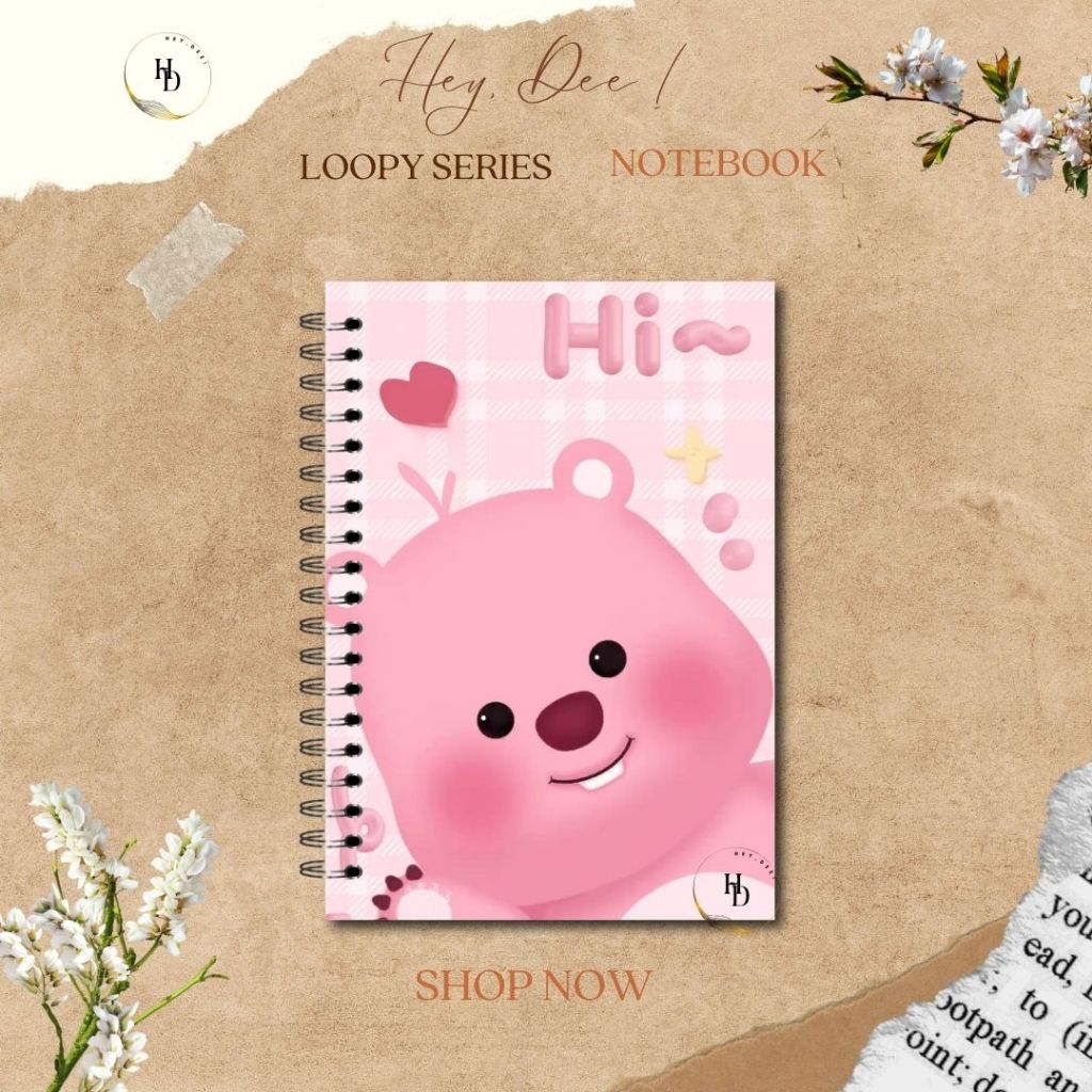 Jual HeyDee Notebook A5 Spiral Edisi LOOPY SERIES | Shopee Indonesia