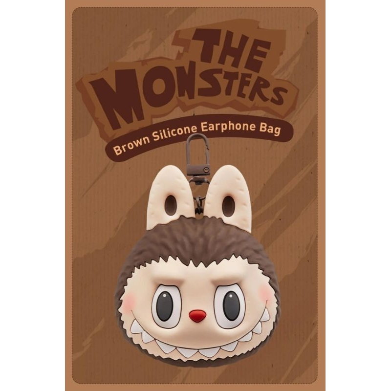 Jual POPMART Ori LABUBU Originals-Brown Silicone Earphone Bag PM115 ...
