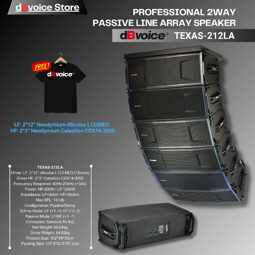 Jual Professional Line Array Full Neo 2x12" with 2x3" Tweeter Celestion ...